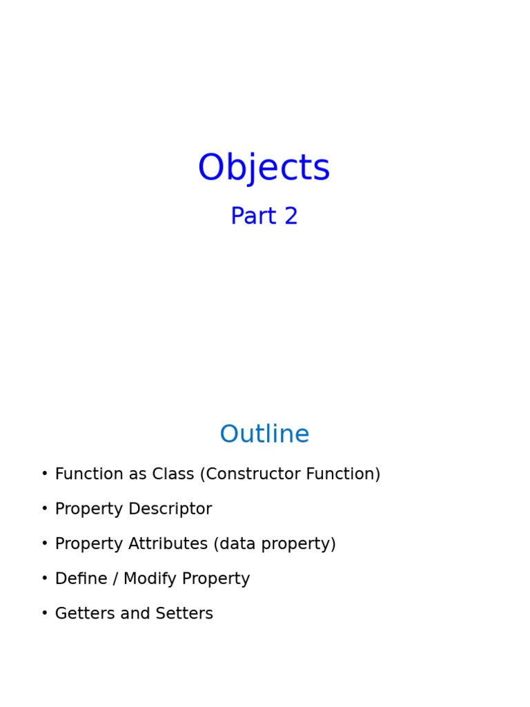 05 Objects Part 2 | PDF