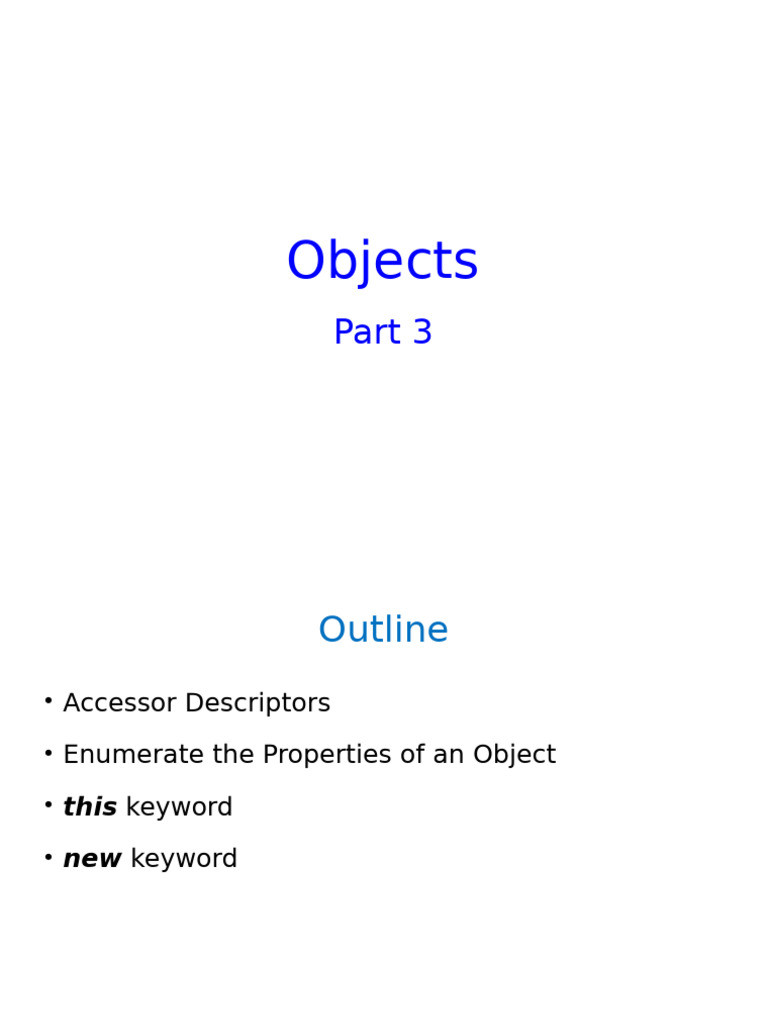 06 Objects Part 3 | PDF