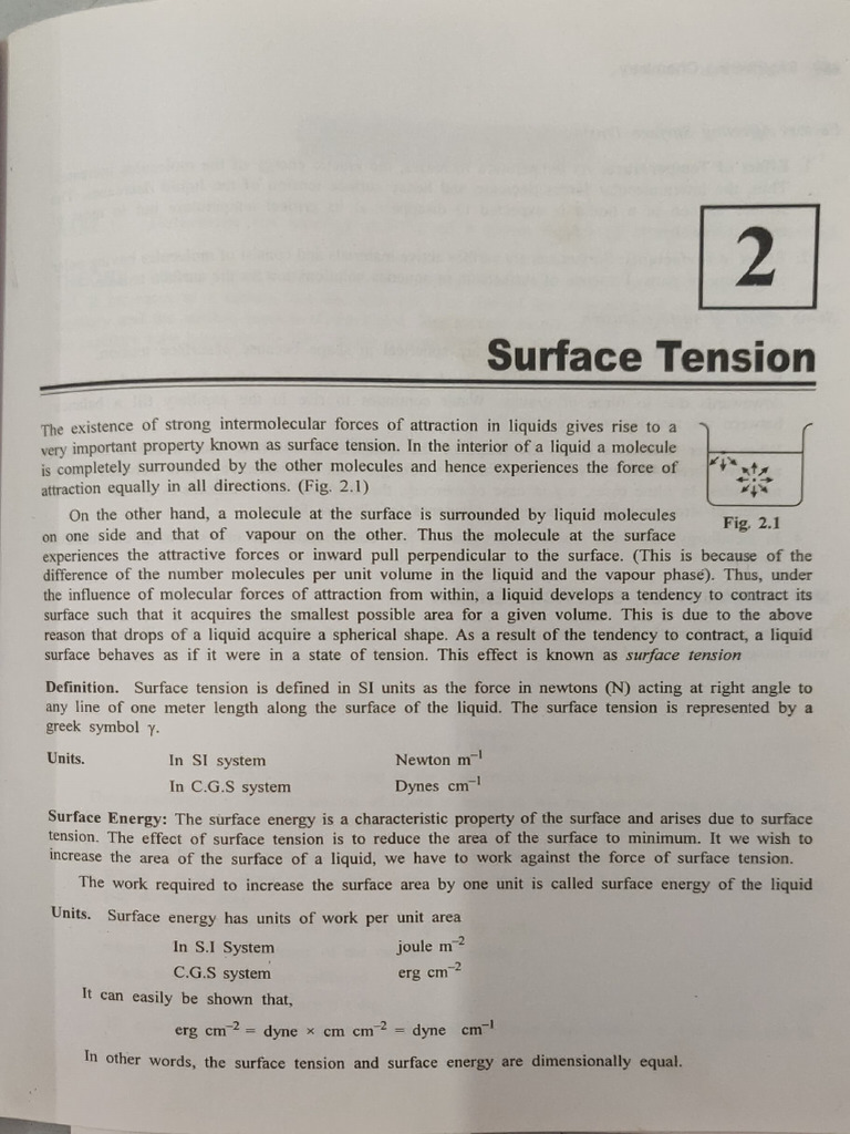 Surface Tension - Practical (Chemistry) | PDF