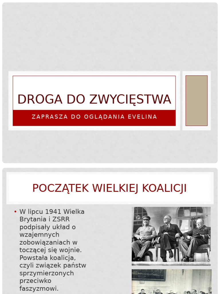 Droga Do Zwycięstwa | PDF