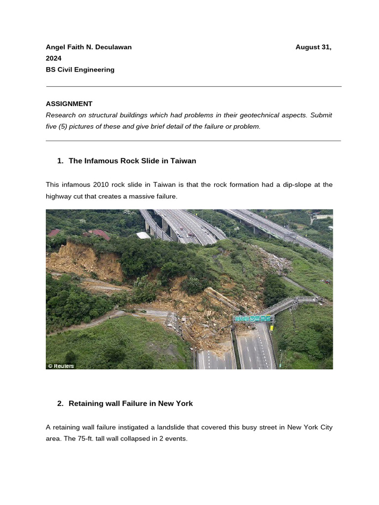 Learning Exercise 1: Module 1 geotech | PDF