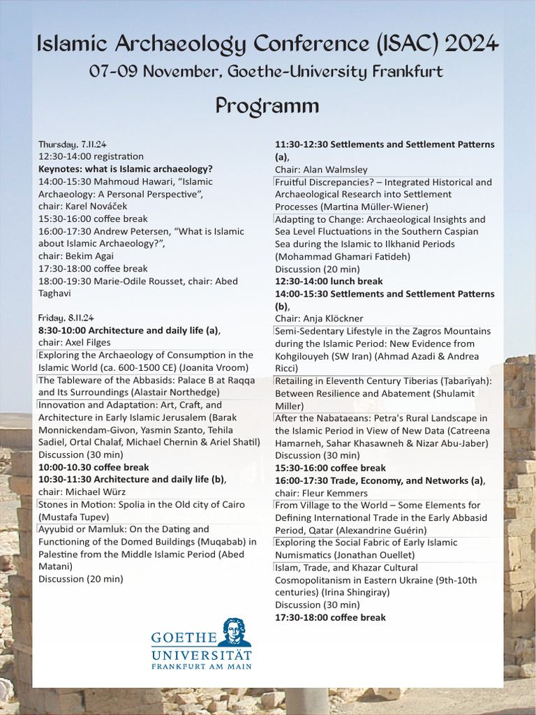 Islamic Archaeology Conference 2024 | PDF | Abrahamic Religions ...