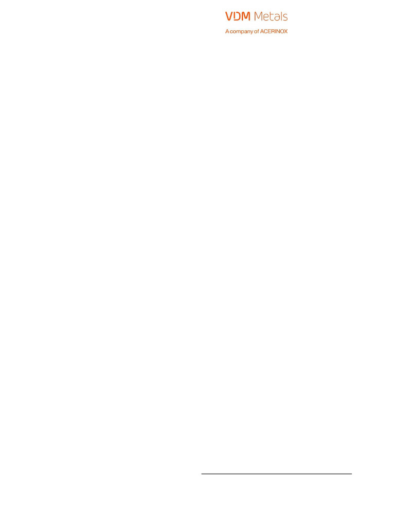 Data Sheet VDM Powder 718 | PDF