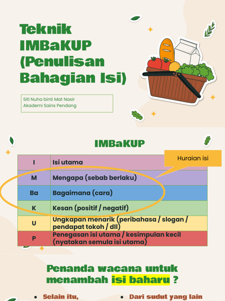 Teknik IMBaKUP | PDF
