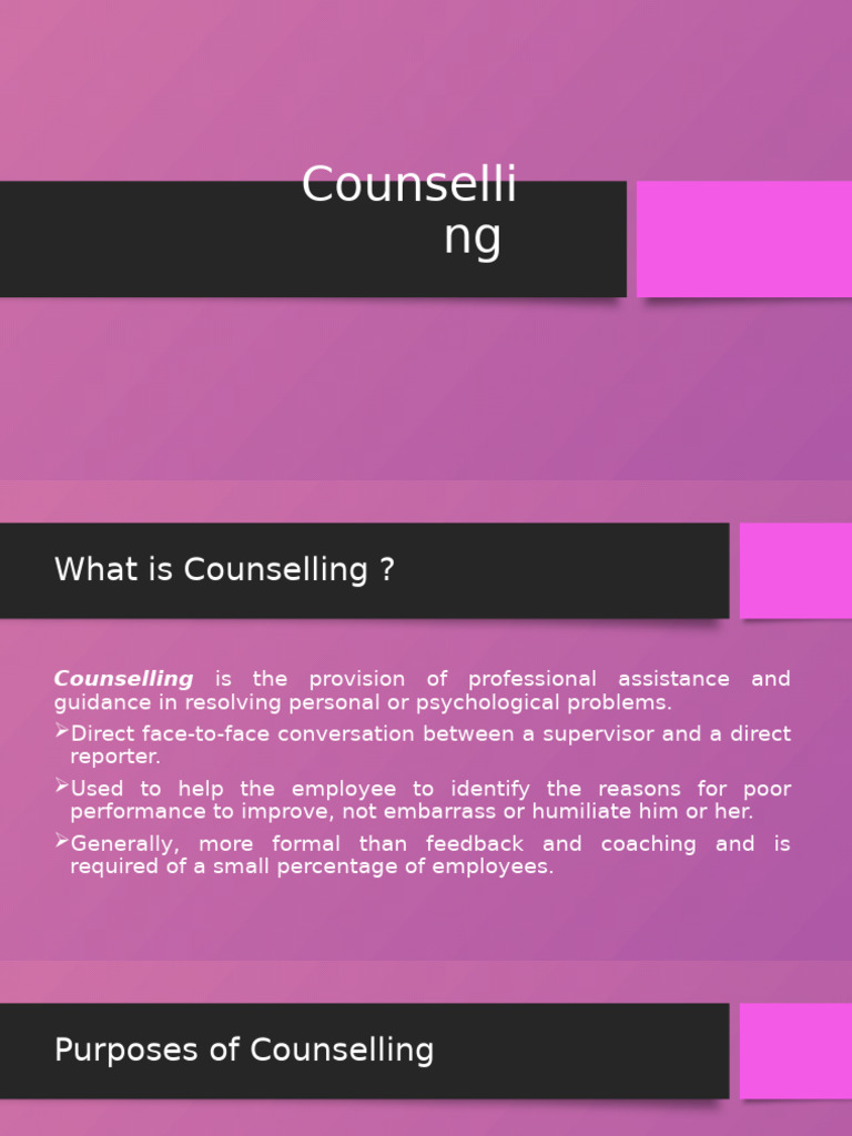 4 Counselling | PDF