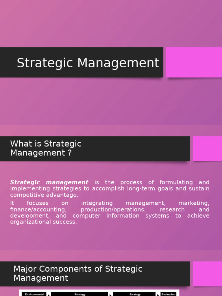 6.Strategic Management | PDF