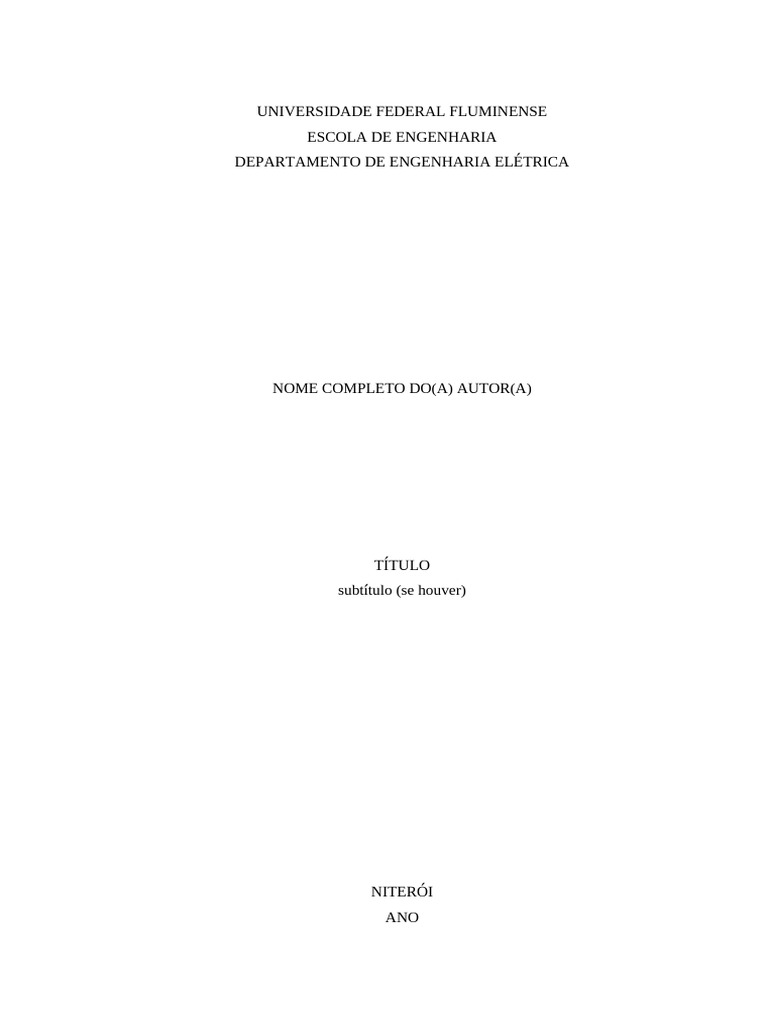 Modelo TCC UFF V1 | PDF