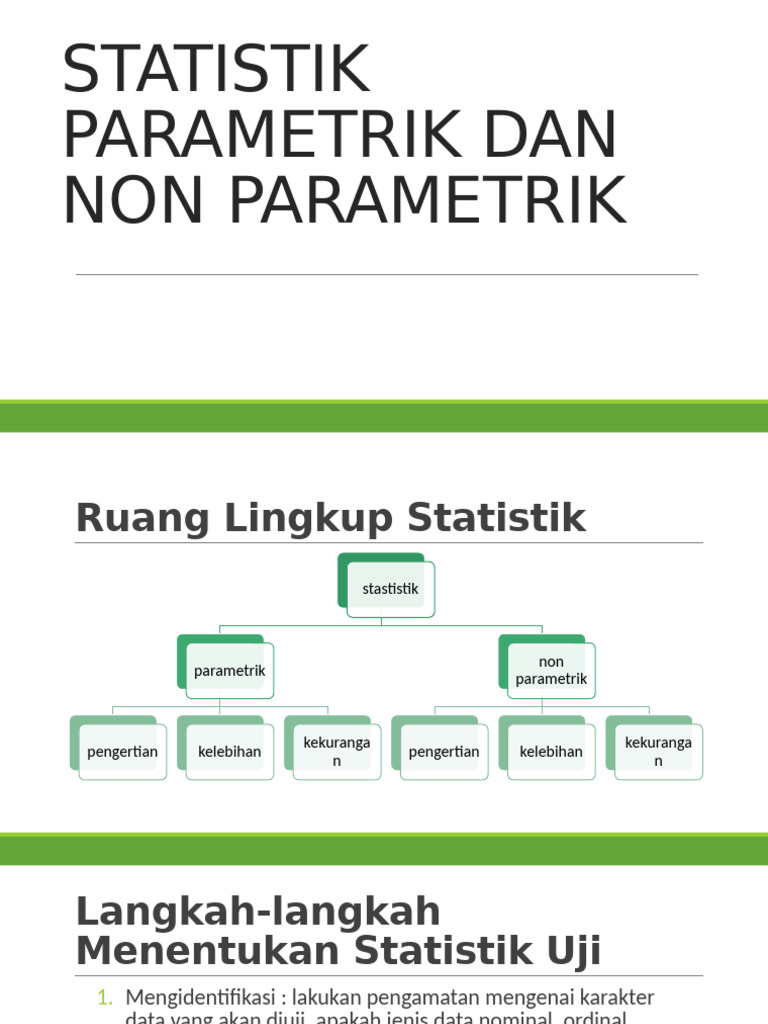 Statistik Parametrik Dan Non Parametrik | PDF