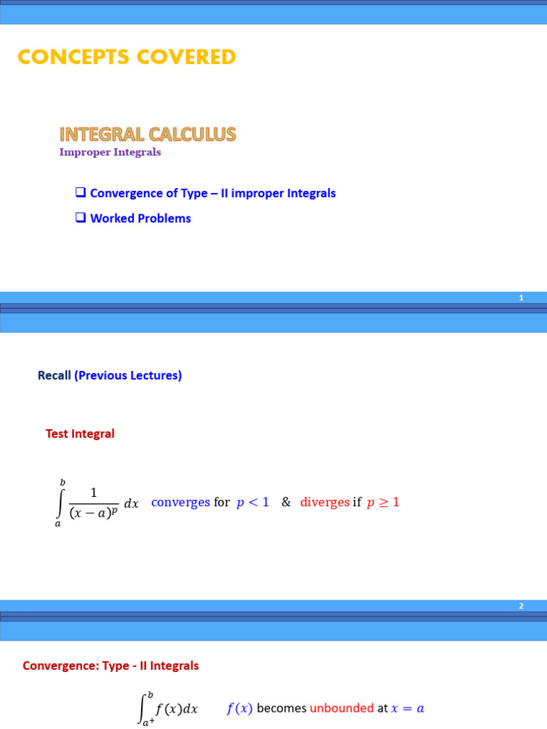 Improper Integral 2 | PDF