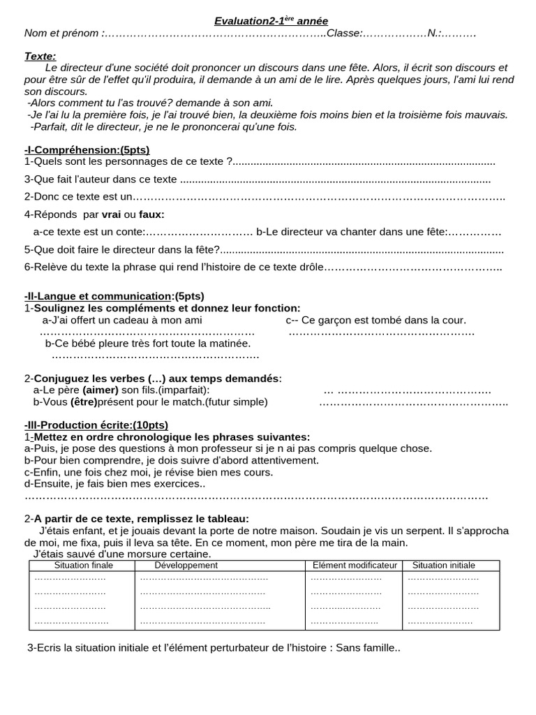 controle 1ère APIC G2 (2) | PDF