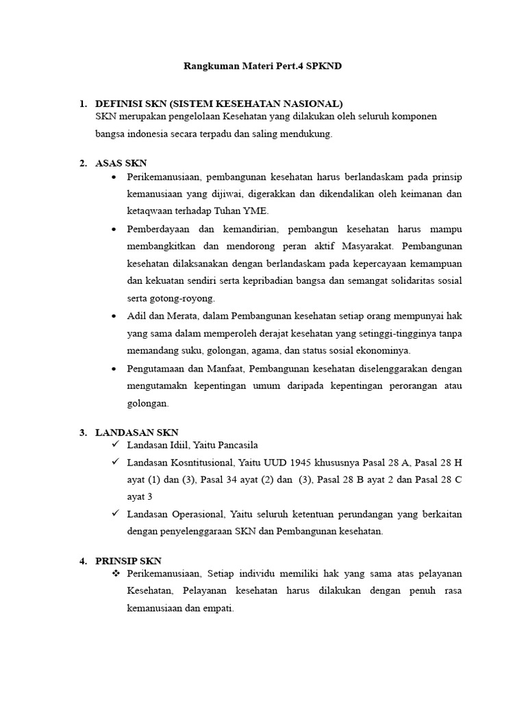 Rangkuman Materi Pert.4 SPKND | PDF