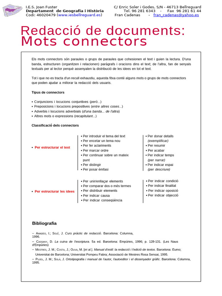 Connectors Català | PDF