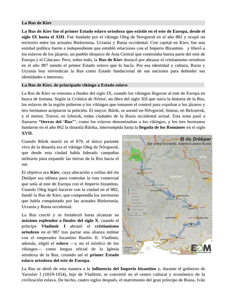 La Rus de Kiev | PDF