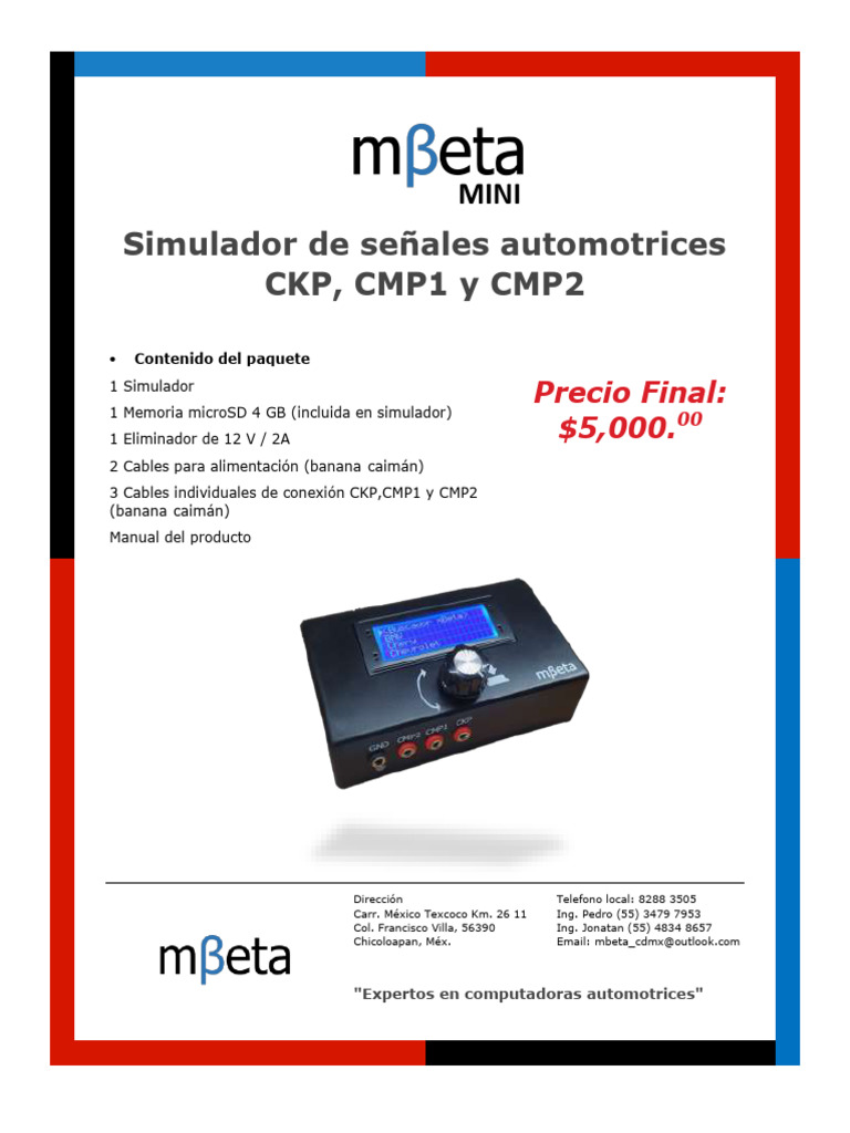 ManualSimulador CKP CMP v2 | PDF | Vehículos de ruedas | Hatchbacks