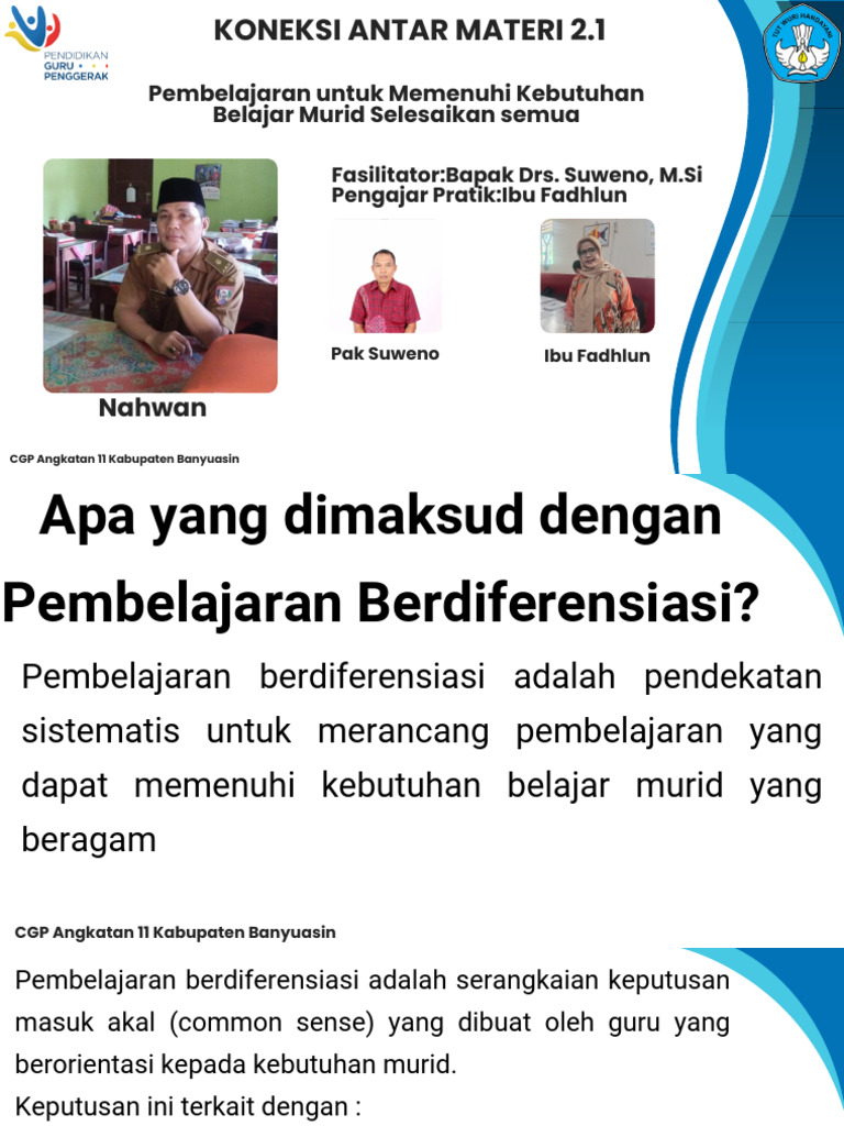 Koneksi Antar Materi Modul 2.1 Nahwan | PDF