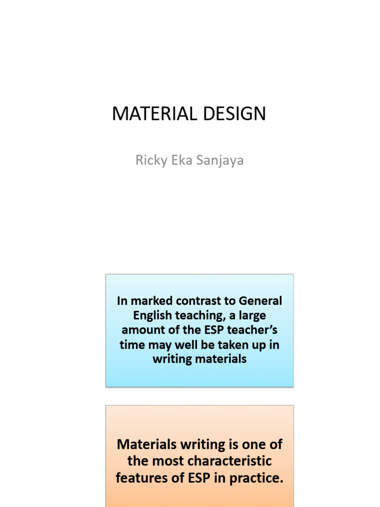 13. Organization of Learning Materials | PDF