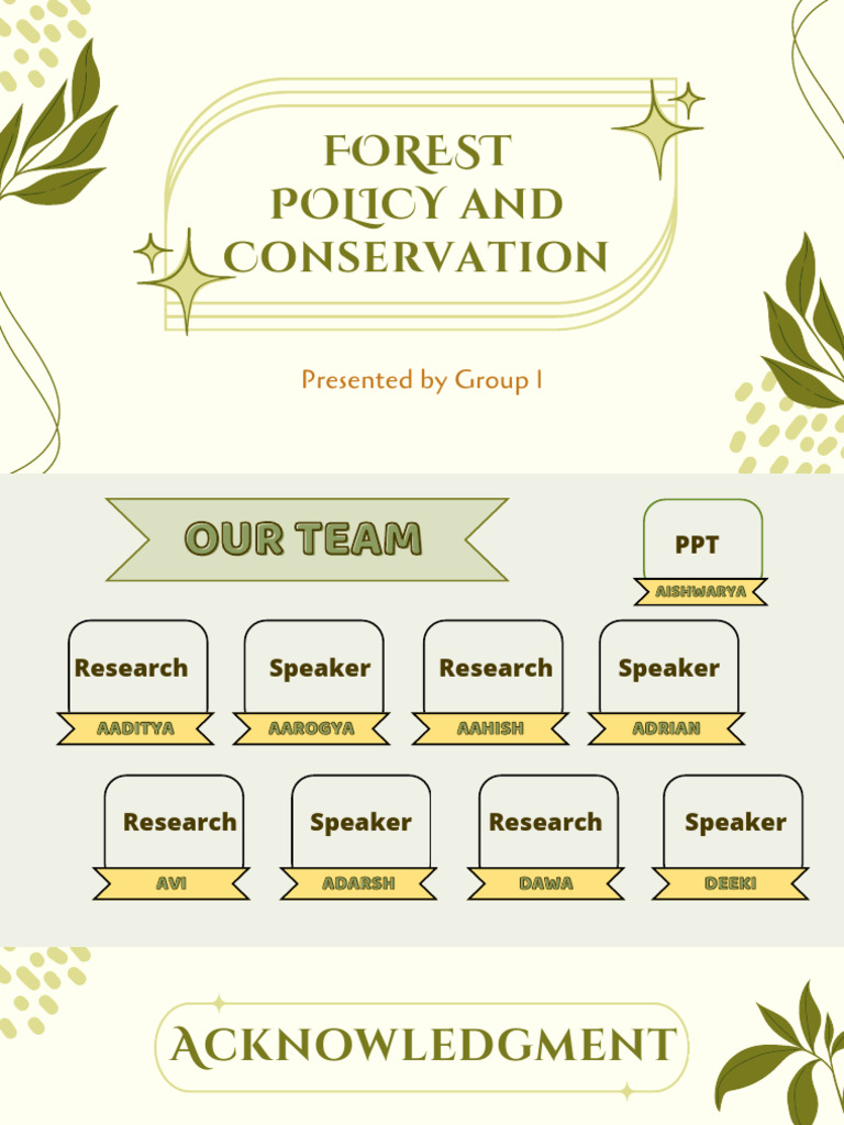 Forest Policy | PDF