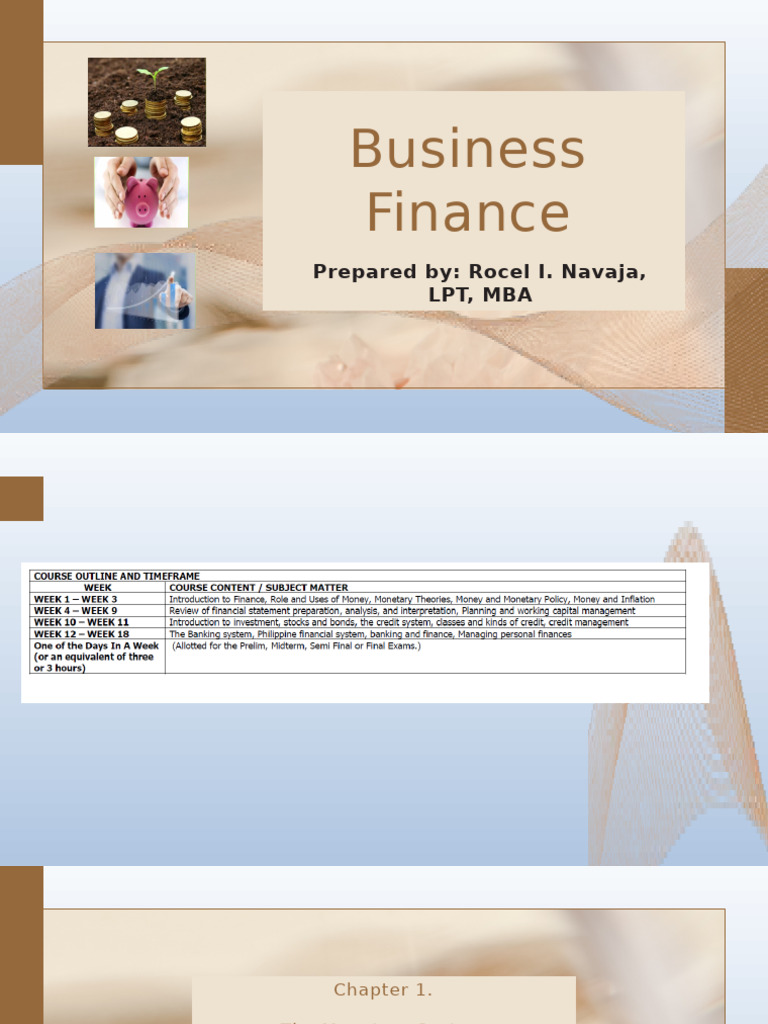 Chapter 1 - Introduction To Finance | PDF