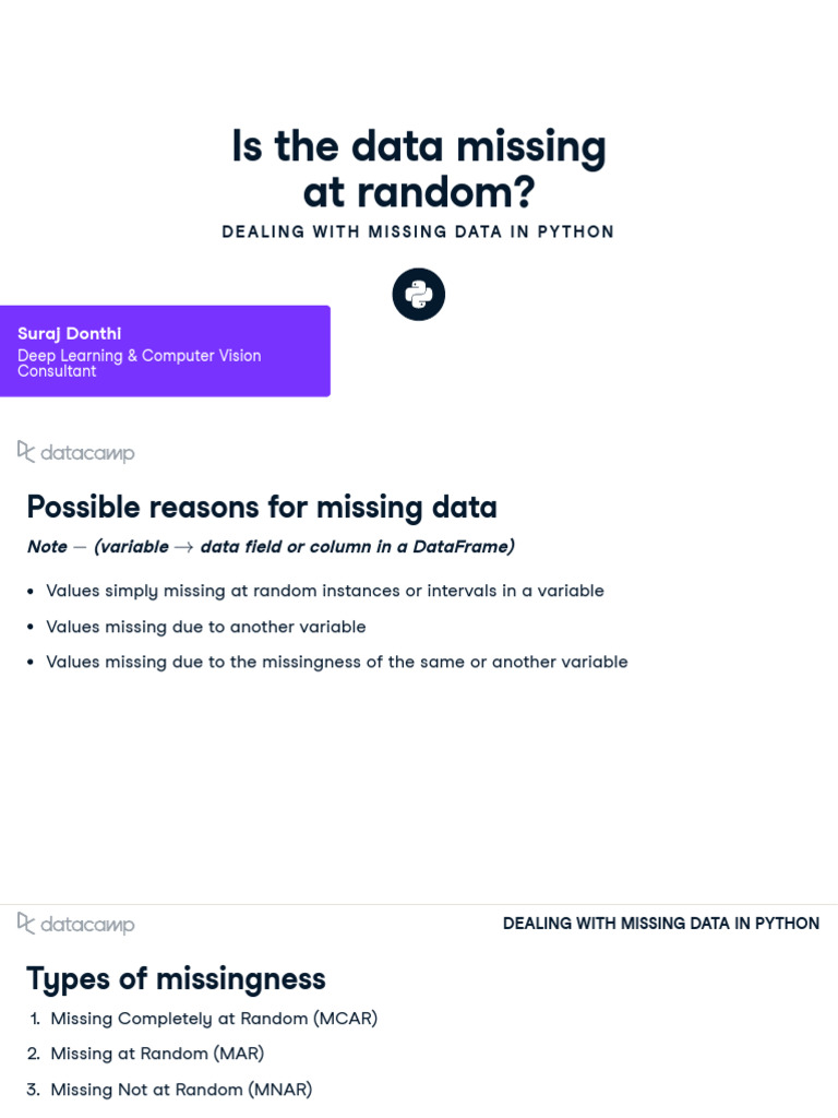 2 Does Missingness Have A Pattern | PDF