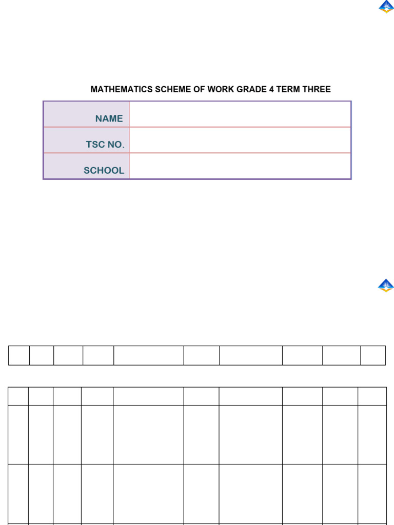 MATHS GRADE 4 TERM 3 | PDF