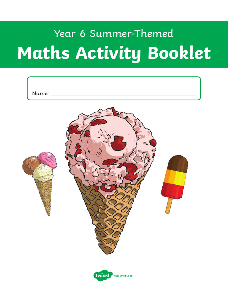 Year 6 Summer Themed Maths Booklet - Questions | PDF | Mathematics