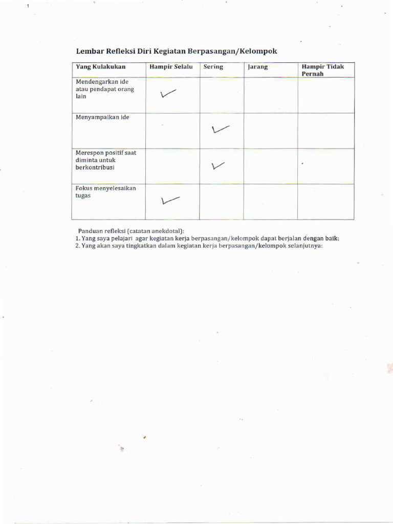 Panduan Observasi Simulasi | PDF