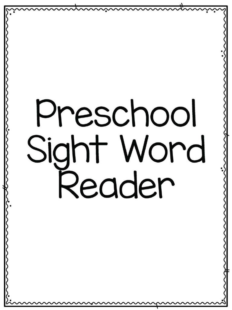 Sight Word Reader A | PDF