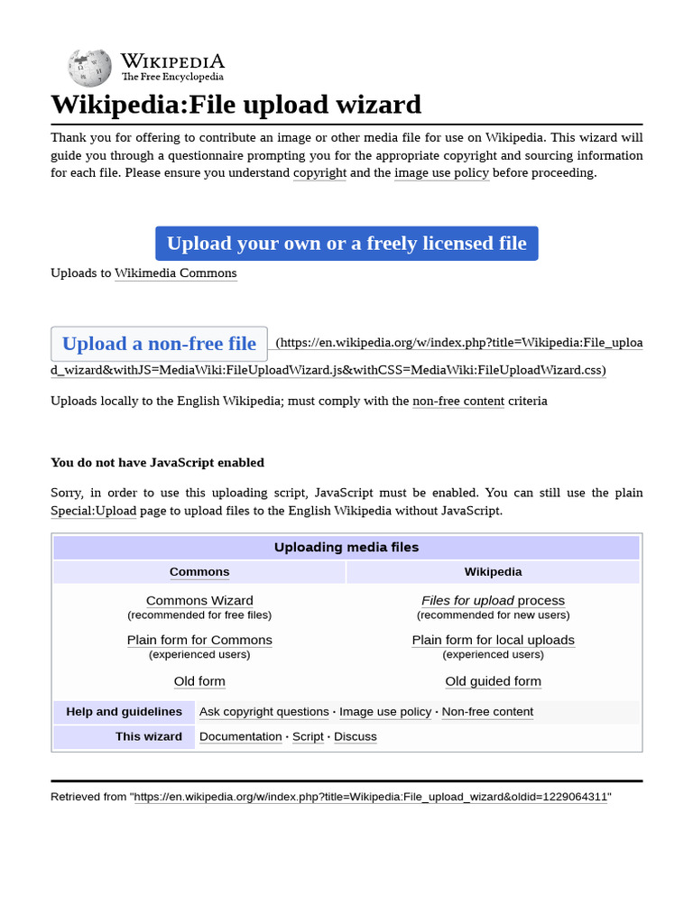 Wikipedia File Upload Wizard | PDF
