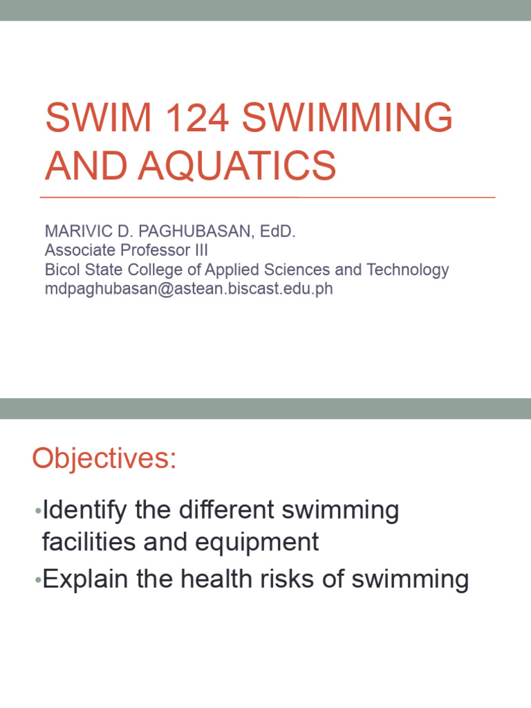 SWIM-ppt-lesson-2-Facilities-and-Equipment.pptx | PDF
