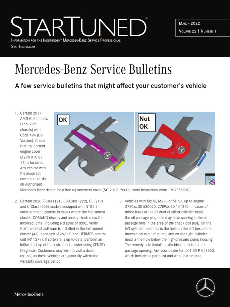 Mercedes-Benz-Service-Bulletins | PDF
