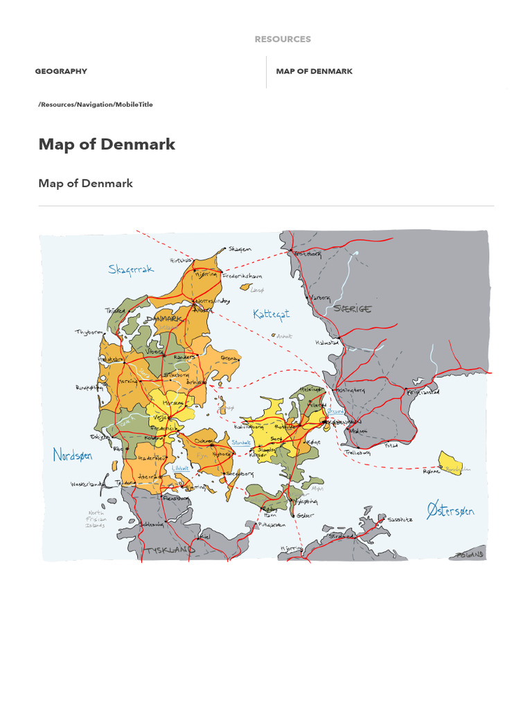 Map of Denmark | PDF