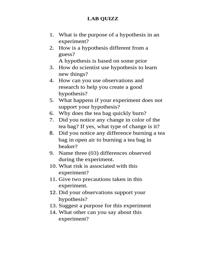 Friday Quiz | PDF