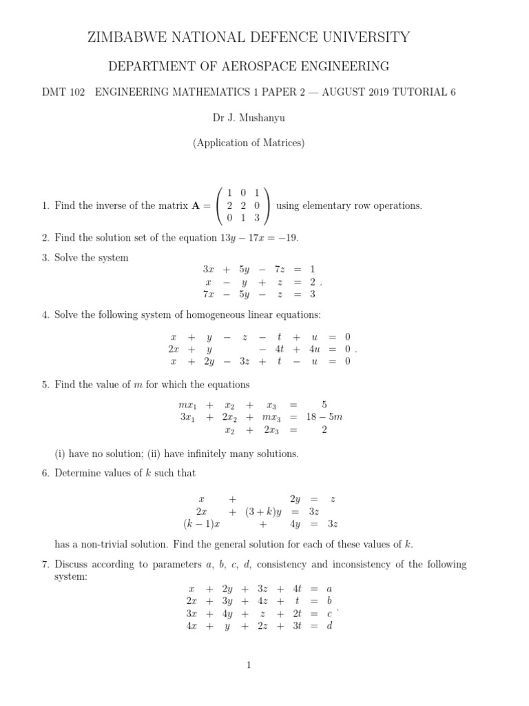 Maths TUTORIAL | PDF