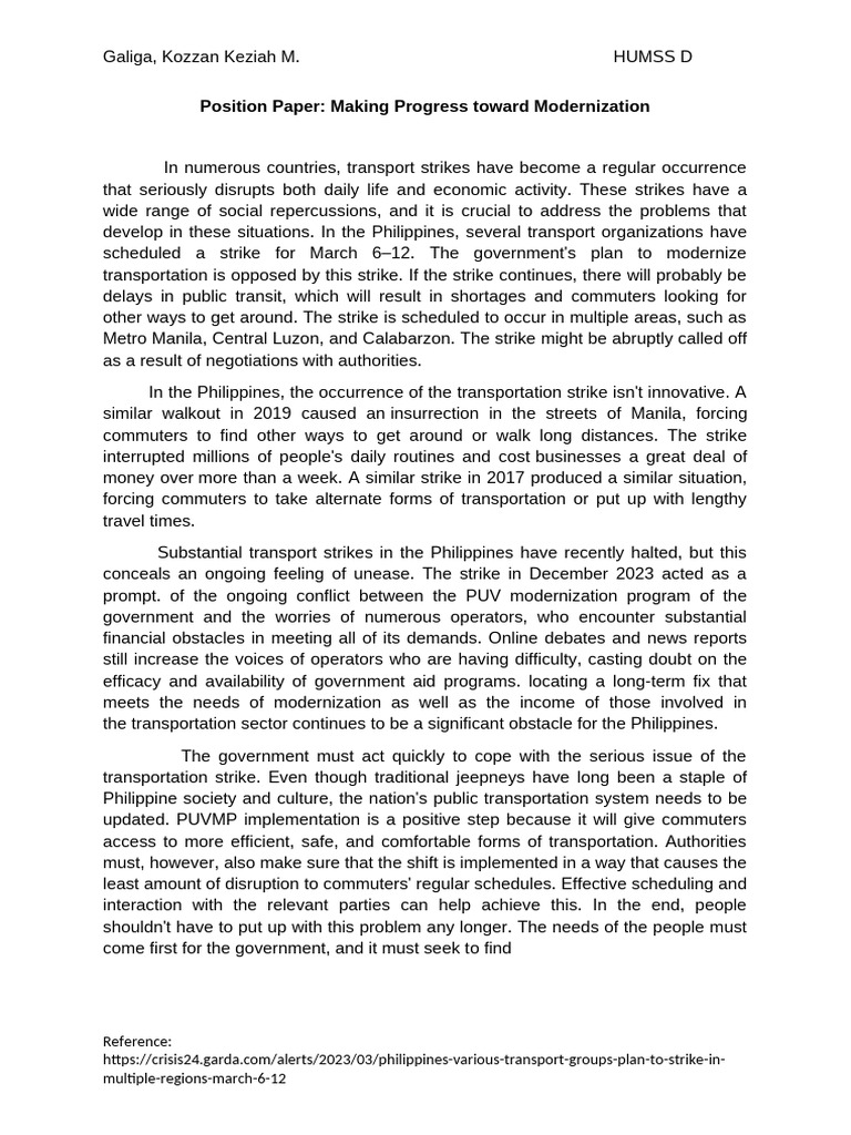Position Paper - Kei | PDF