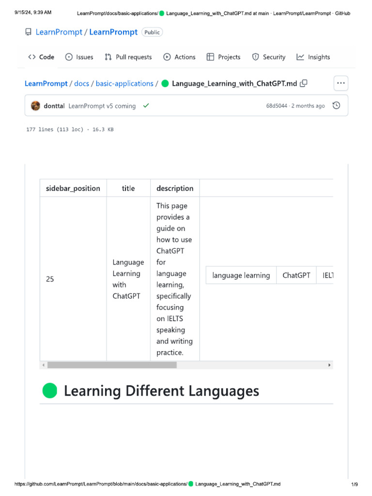 Learning Different Languages | PDF