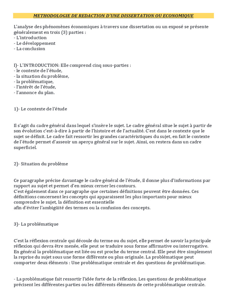 Dissertation Méthodologie | PDF