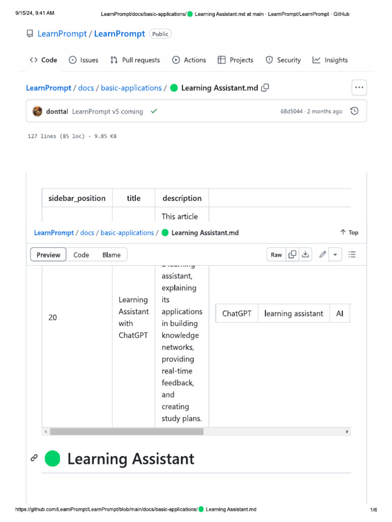 Learning Assistant | PDF