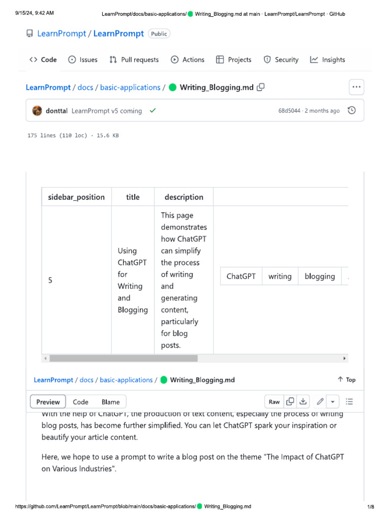 Writing & Blogging | PDF