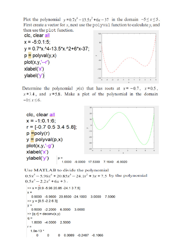 Polynomial_Curve fitting solutions | PDF