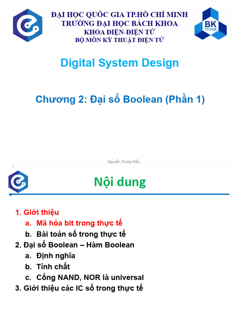 Digital-Design-Ch2 2024 P1 | PDF