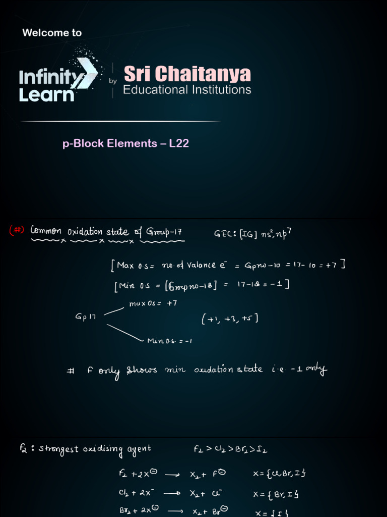 04 NEET XII P-Block Elements L22 | PDF