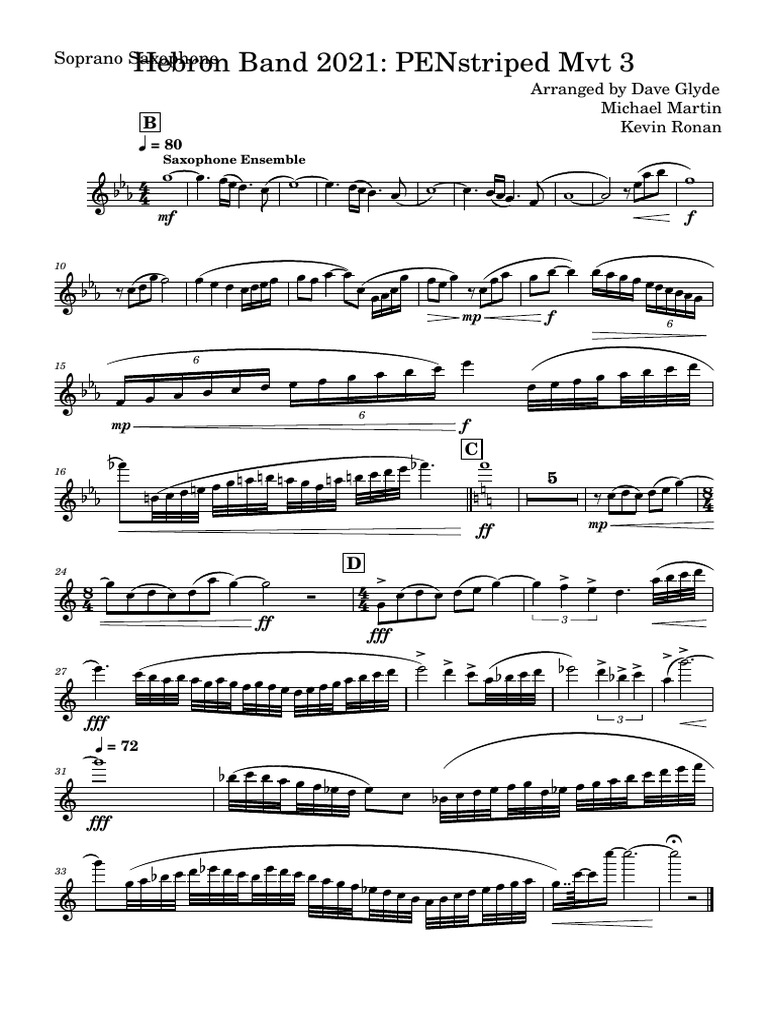Hebron 2021 Soprano Sax Solo | PDF