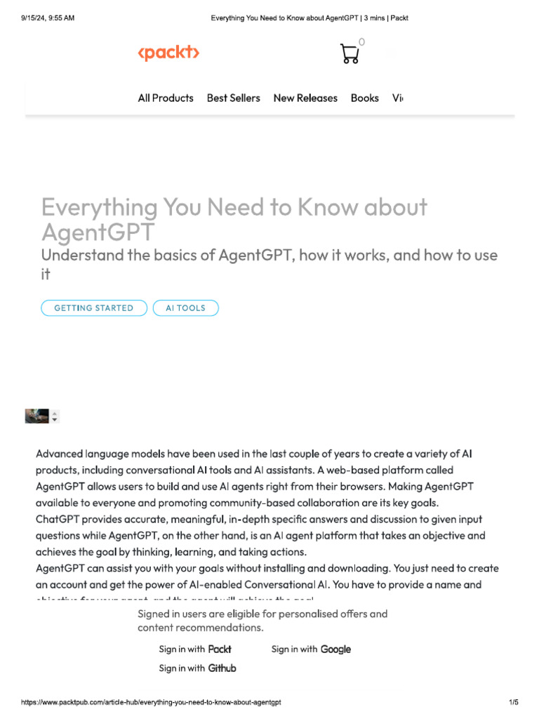 Everything You Need To Know About AgentGPT | PDF