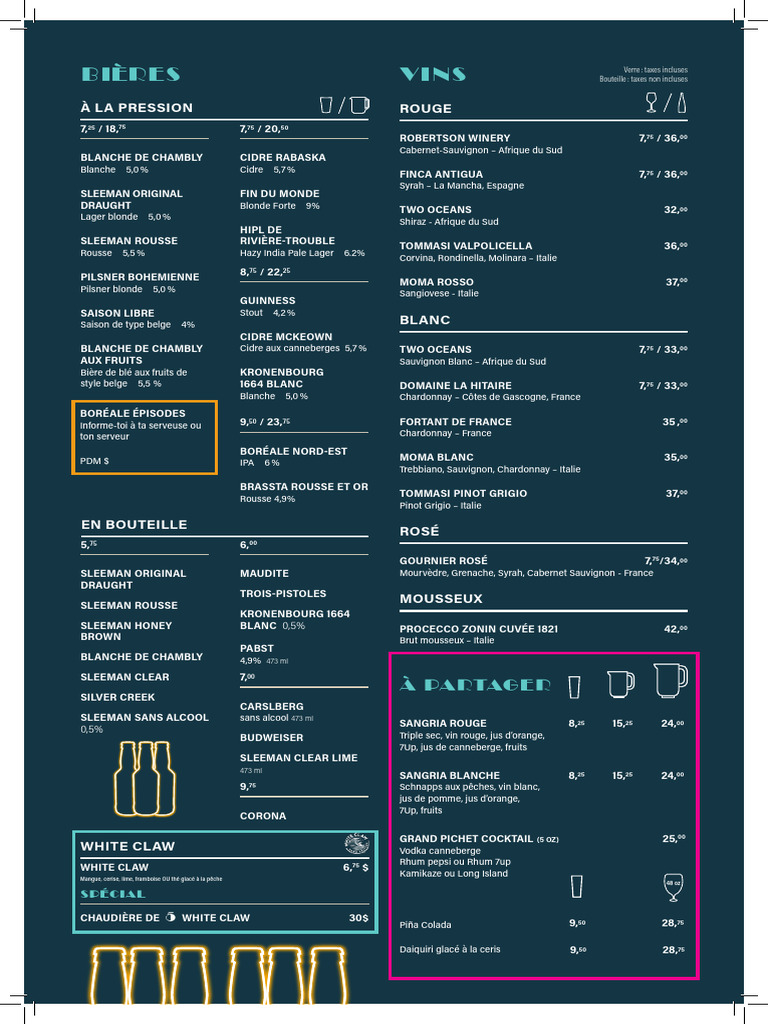 Menu Alcool | PDF
