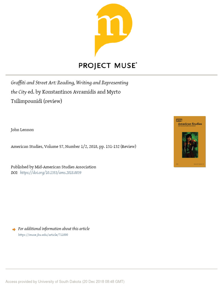 Graffiti and Street Art Reading Writing | PDF
