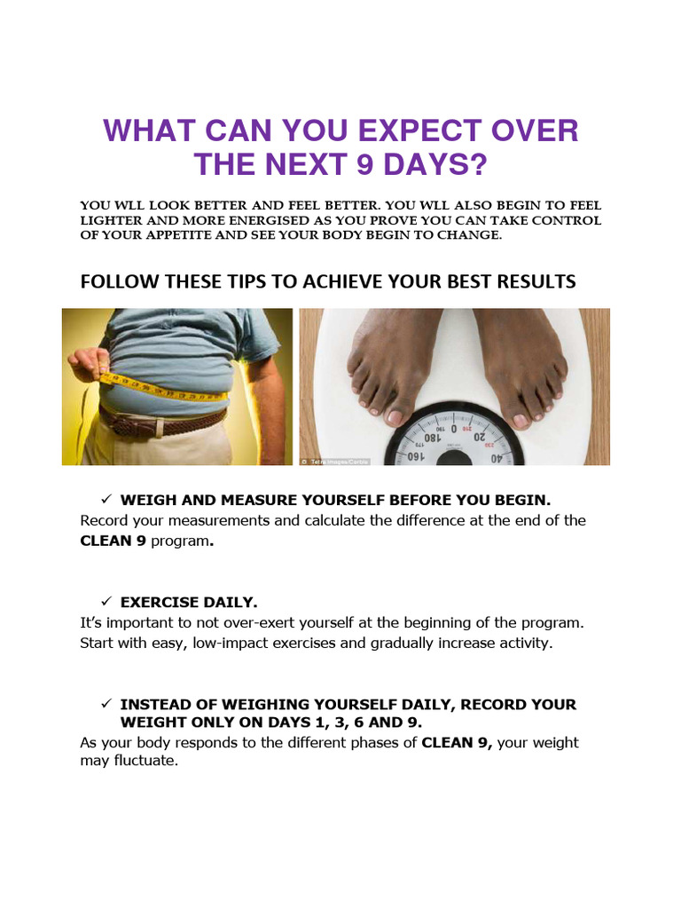 Your Guide To Weight Loss With C9-1 | PDF