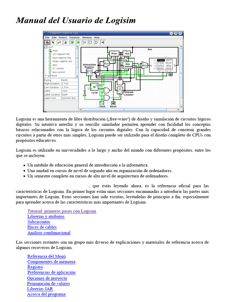 Manual Logisim | PDF