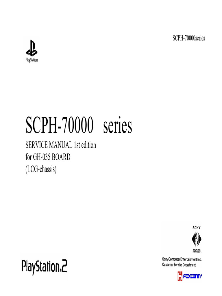 Sony PlayStation 2 SCPH-70000 | PDF