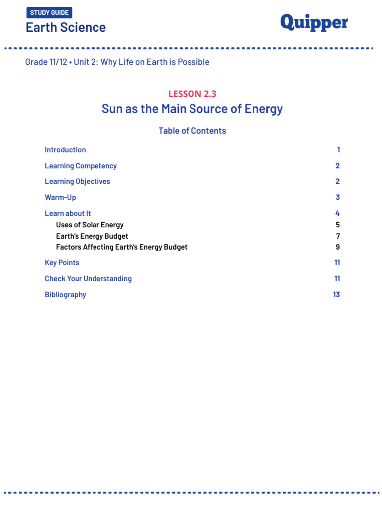 Sun Is The Source of Energy 2.3 | PDF | Greenhouse Effect | Earth