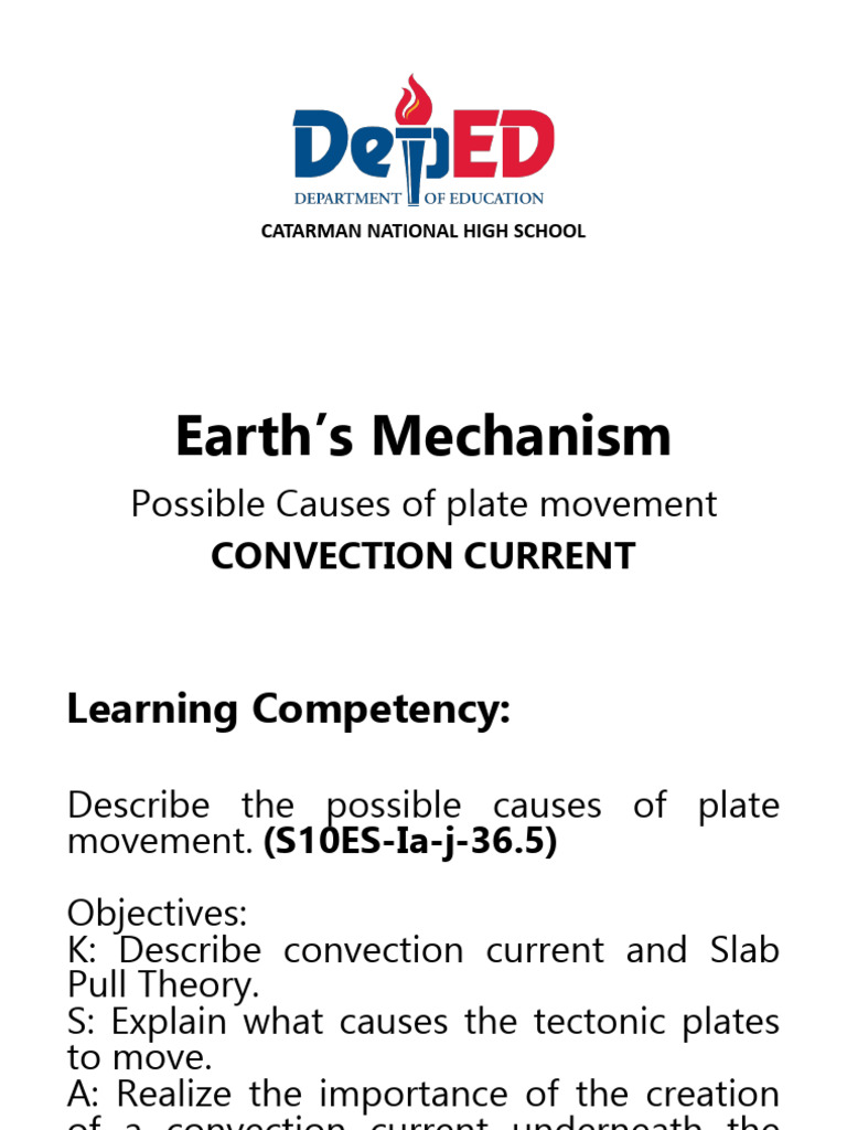 G10 Science Q1 W7 Earths Mechanism | PDF